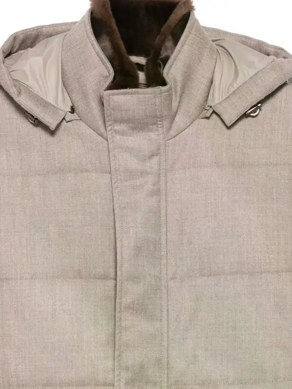 DORIANI CASHMERE Padded Hooded Jacket