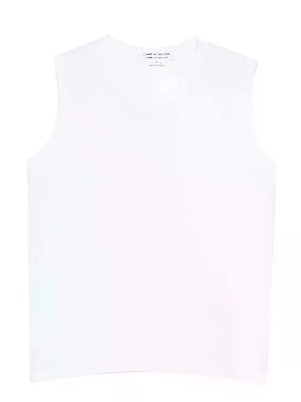 Comme Des Garçons Cotton Tank - White