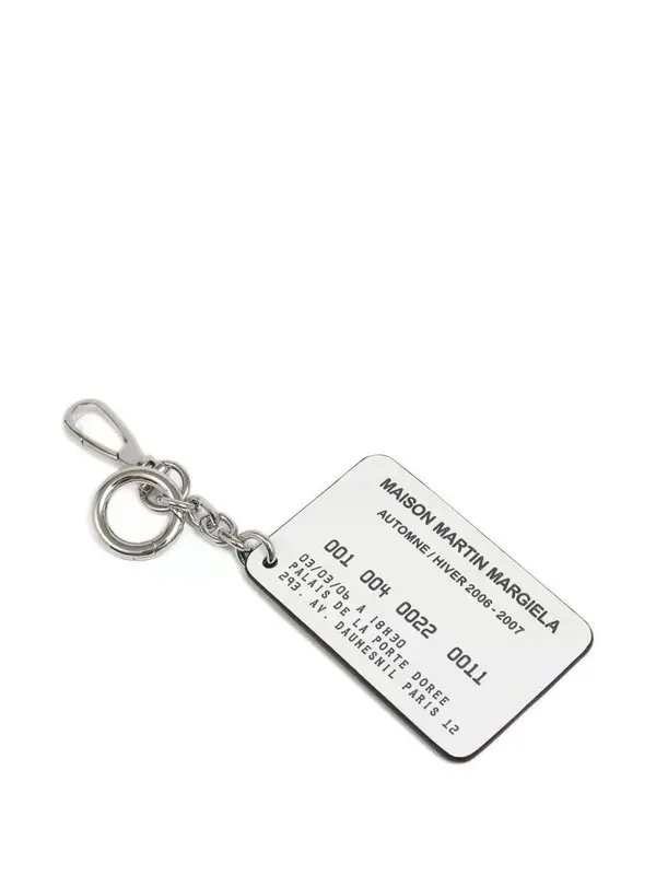 MAISON MARGIELA Card Keyring - Black