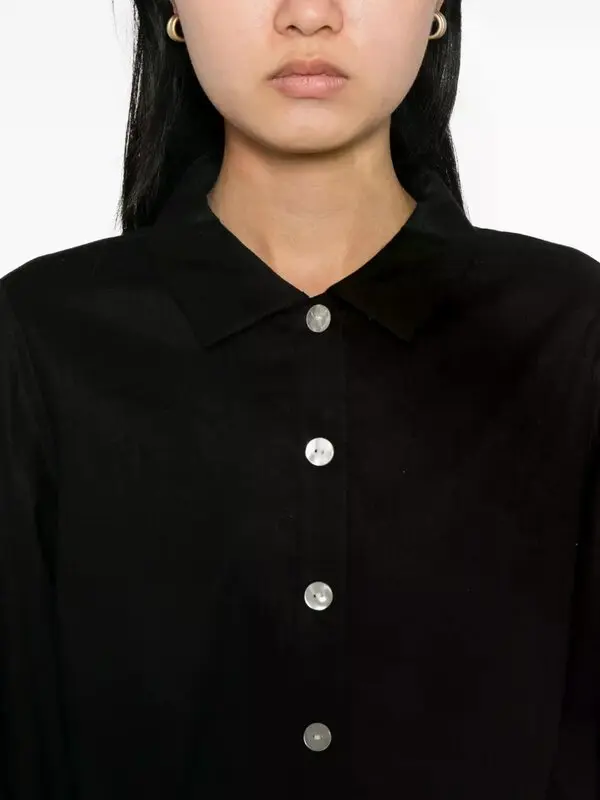 TO B. BY AGNÈS B. Cropped Button-down Shirt