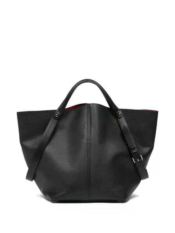 MAISON MARGIELA Large Pebbled Tote Bag - Black