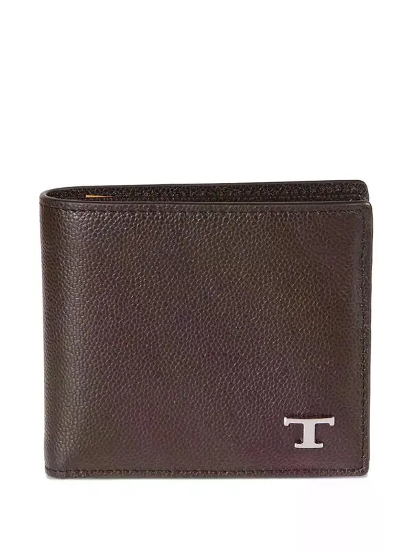 TOD'S Logo Plaque Wallet - Brown