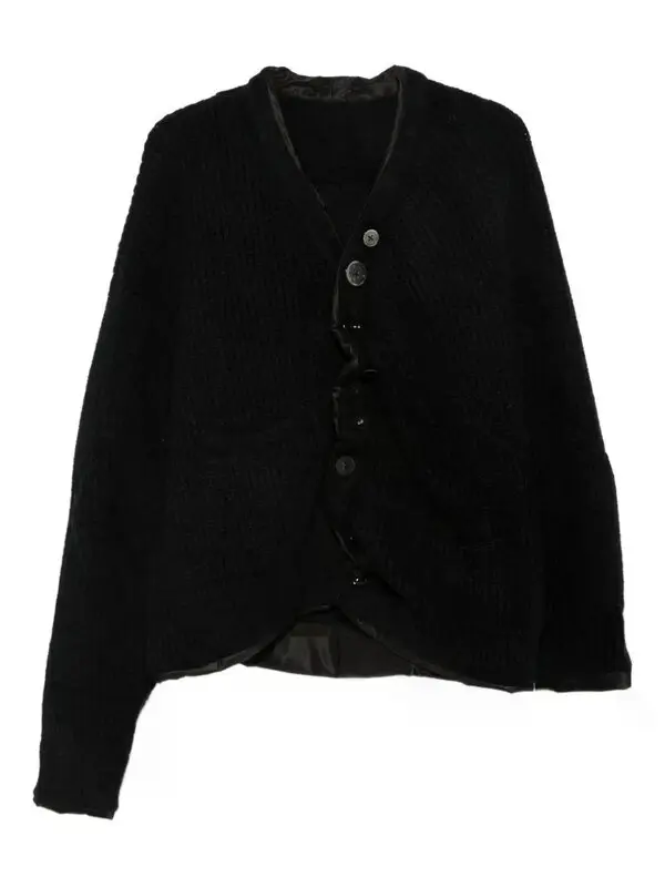 Undercover Asymmetric Cardigan - Black