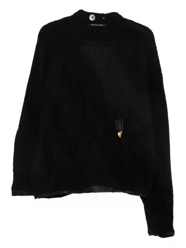 Undercover Asymmetric Cardigan - Black