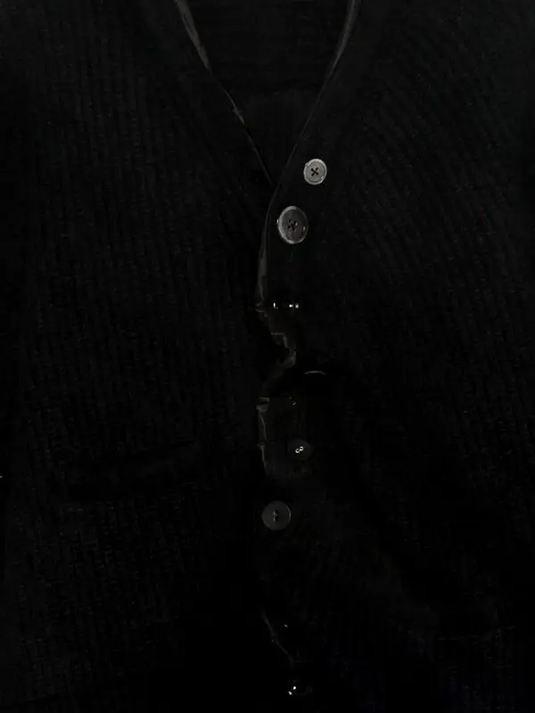 Undercover Asymmetric Cardigan - Black