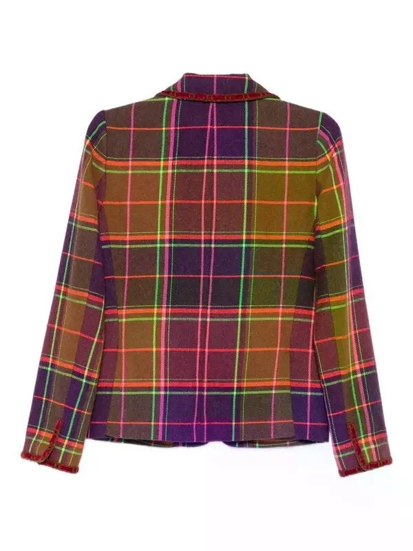 Anna Sui Plaid Jacket
