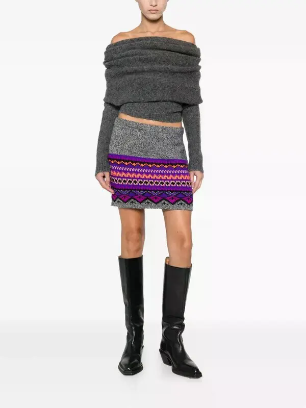 Anna Sui Geometric-pattern Mini Skirt