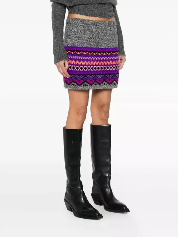 Anna Sui Geometric-pattern Mini Skirt