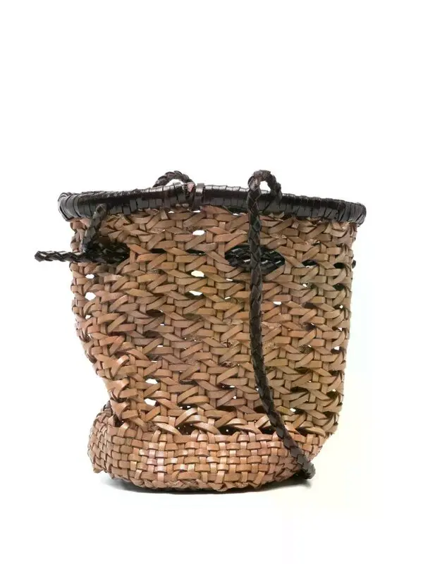 VIPERA Woven Leather Shoulder Bag
