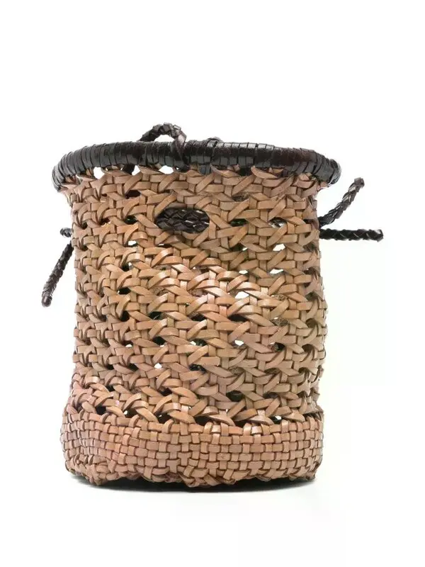VIPERA Woven Leather Shoulder Bag
