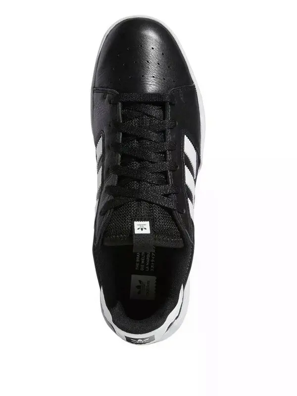 Adidas Leather Striped-detail Sneakers