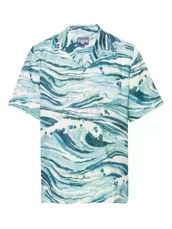 Maison Kitsuné Wave Pocket Shirt
