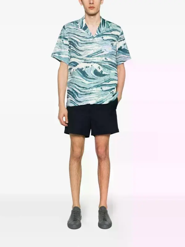 Maison Kitsuné Wave Pocket Shirt
