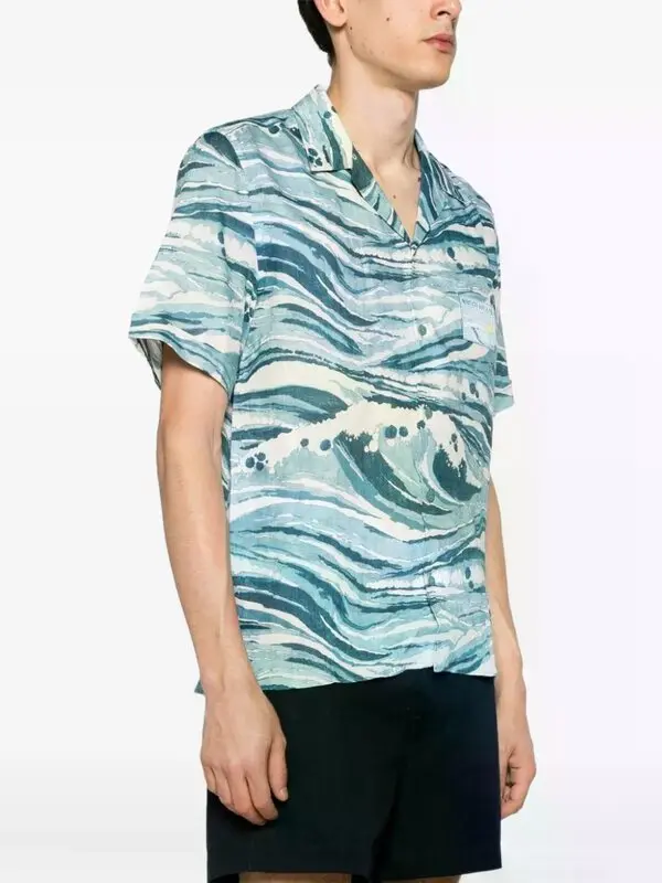 Maison Kitsuné Wave Pocket Shirt