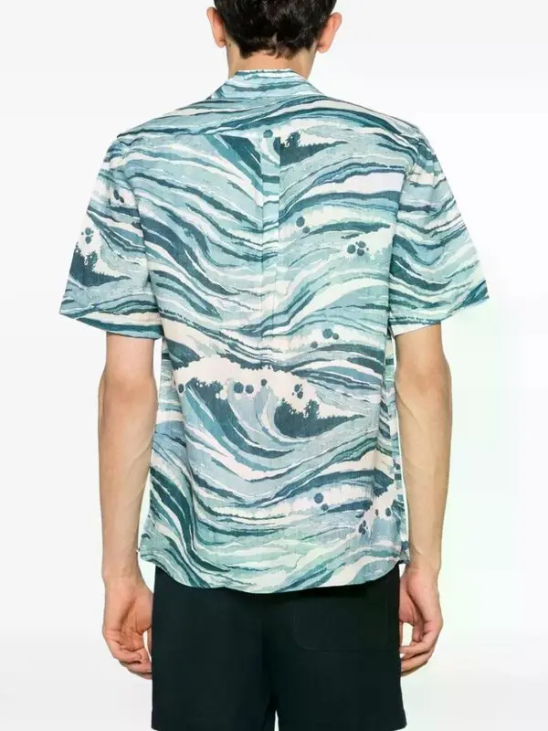 Maison Kitsuné Wave Pocket Shirt