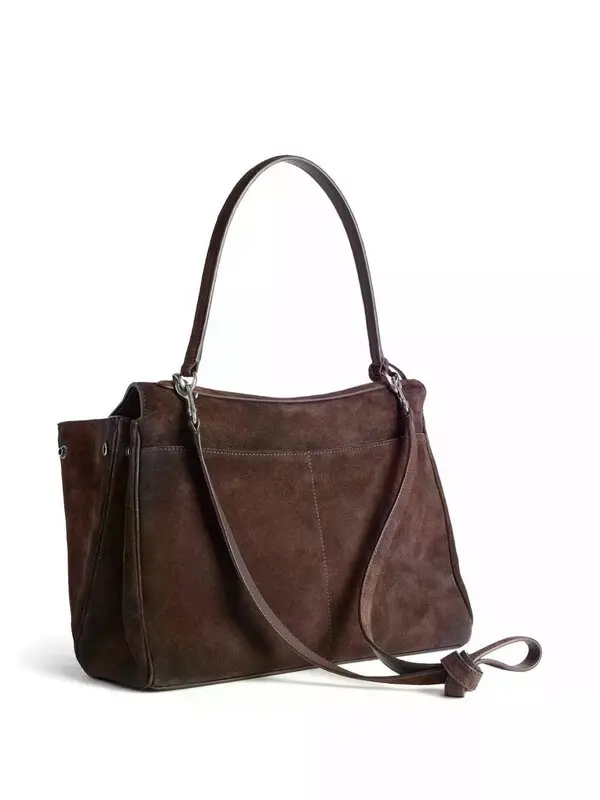 Balenciaga Rodeo Top-handle Suede Bag - Neutrals