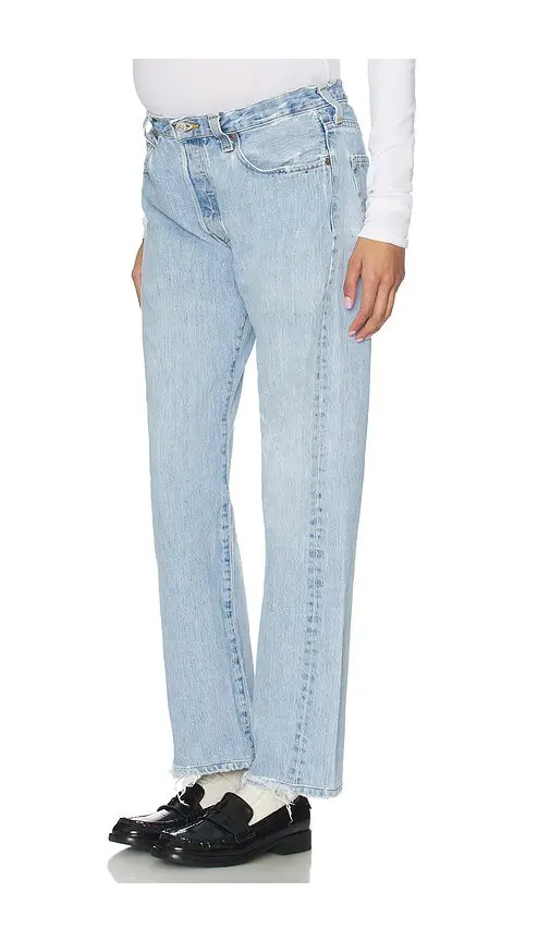 ALIGRACE Vintage Maternity Baggy Jeans