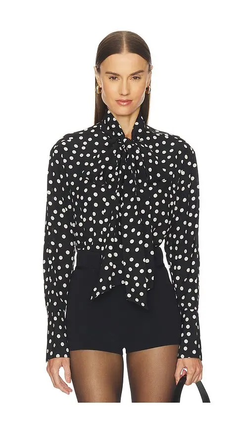 ANINE BING Ruby Shirt In Double Dot
