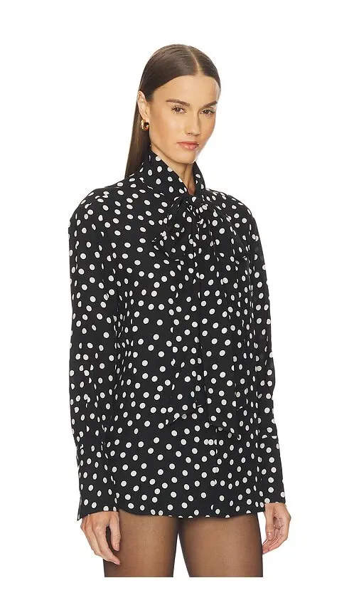 ANINE BING Ruby Shirt In Double Dot