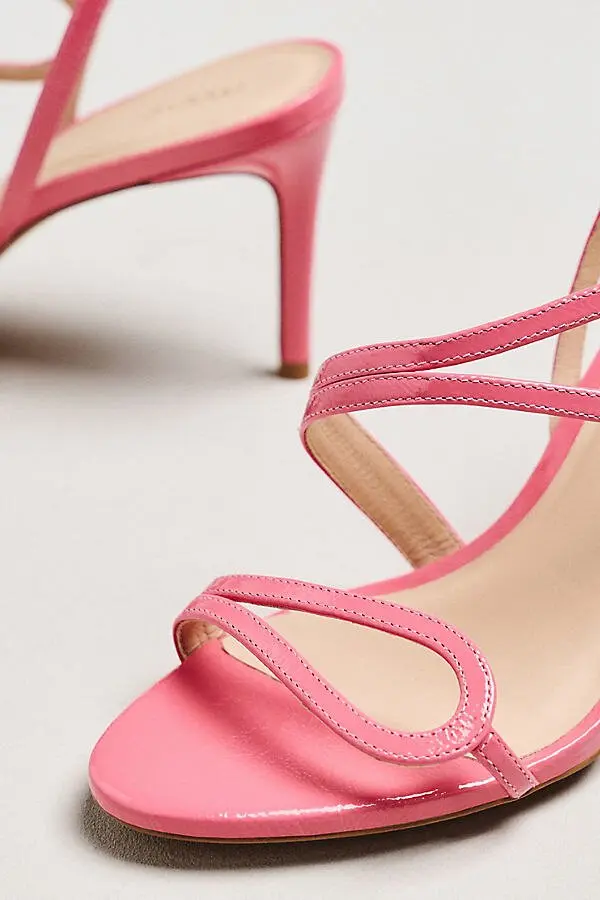Maeve Loopy Ankle Wrap Heels - Pink