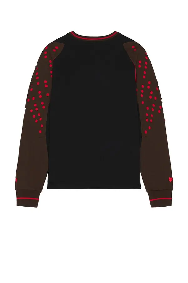 KIKO KOSTADINOV Perforated Long Sleeve Tee In Black