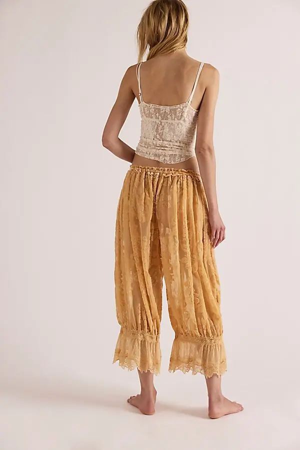 Free People Forever Young Burnout Pants - Desert Mist Combo