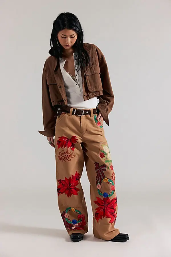 Free People Bright Time Craft Pants
