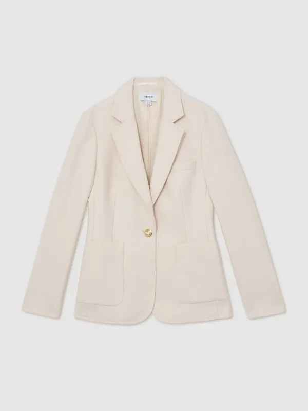 REISS Wool-blend Single-breasted Blazer