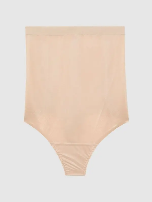 Spanx High Waisted Thong - Champagne Beige