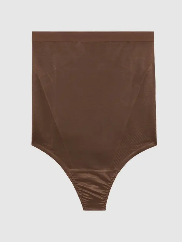 Spanx High Waisted Thong - Chestnut Brown