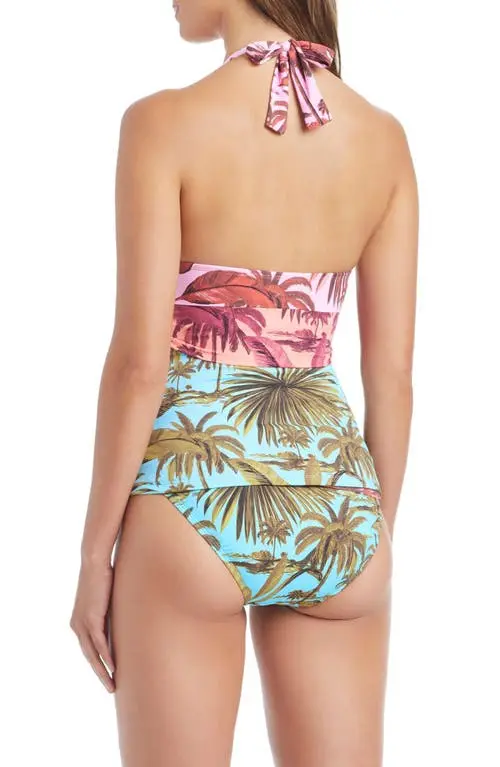 BLEU BY ROD BEATTIE Foldover Hipster Bikini Bottom - Teal Multi