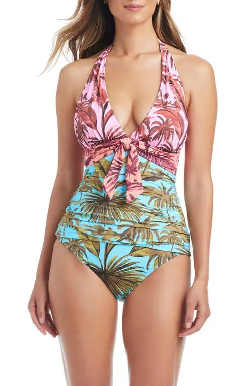BLEU BY ROD BEATTIE Foldover Hipster Bikini Bottom - Teal Multi
