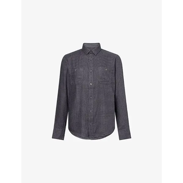 Paige Everett Checked Cotton-blend Shirt