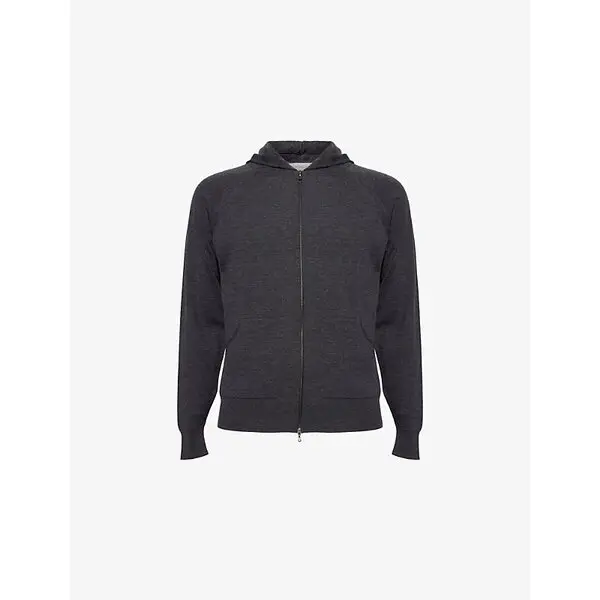 John Smedley Zip-up Merino Wool Hoody