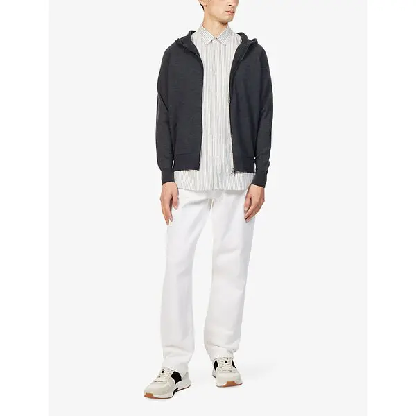 John Smedley Zip-up Merino Wool Hoody
