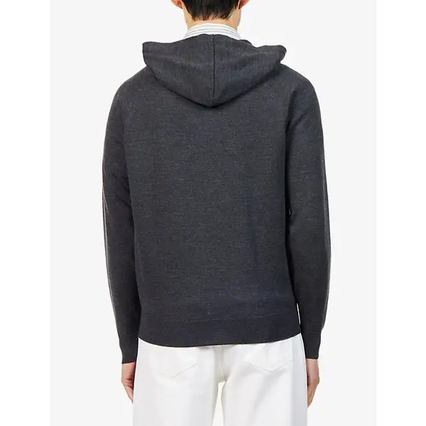 John Smedley Zip-up Merino Wool Hoody