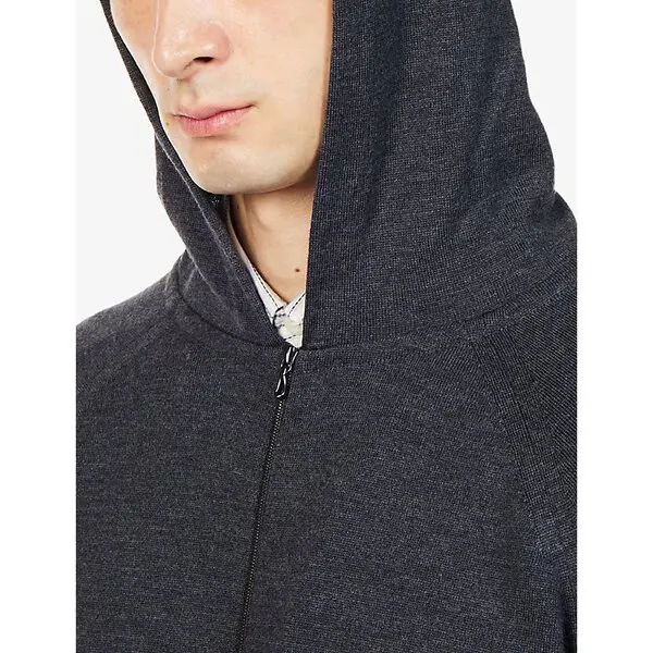John Smedley Zip-up Merino Wool Hoody