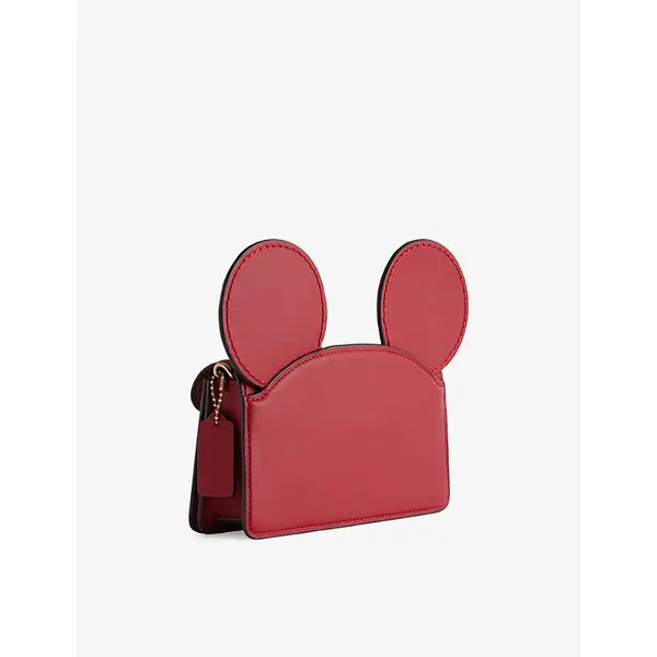 Coach Disney X Mickey Tabby Leather Cross Body Bag - Red