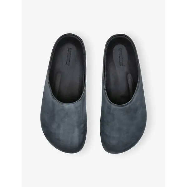 REPRESENT Distressed Leather Mules - Black