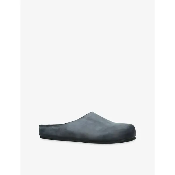 REPRESENT Distressed Leather Mules - Black