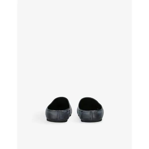 REPRESENT Distressed Leather Mules - Black