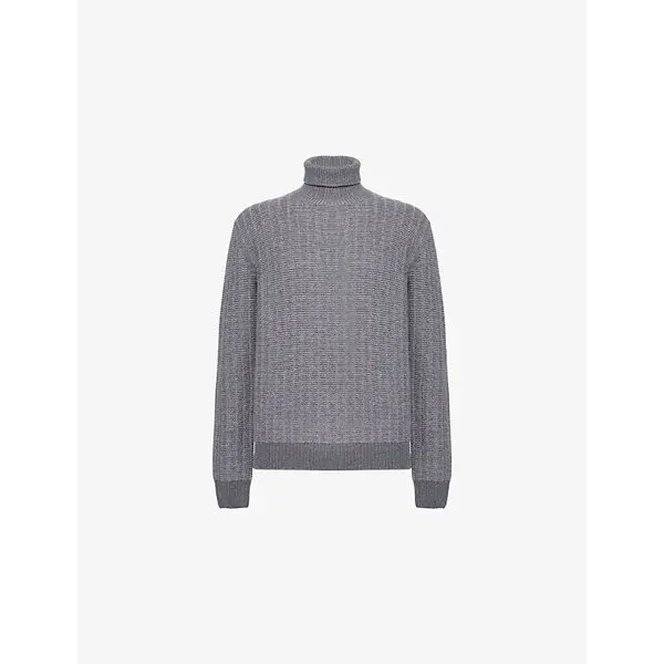 Corneliani Roll-neck Wool And Cashmere Jumper