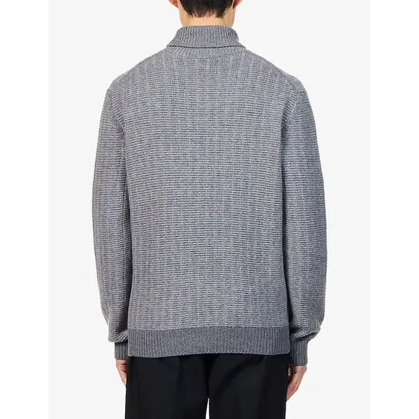 Corneliani Roll-neck Wool And Cashmere Jumper