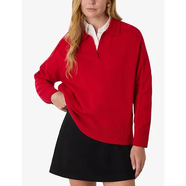 Whistles Open-collar Wool Jumper