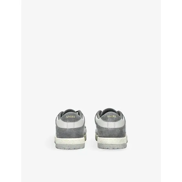 Amiri Skel Distressed Suede Trainers - Grey
