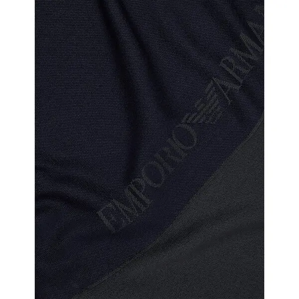 Emporio Armani Jacquard-logo Wool Scarf