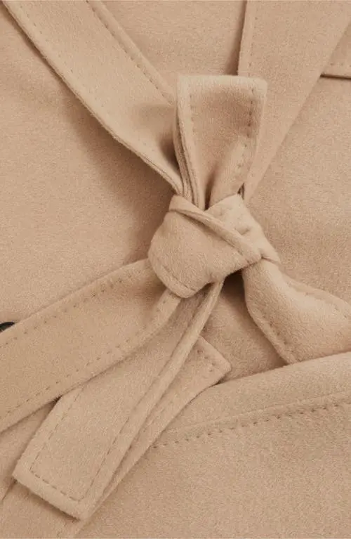 REISS Wool Blend Coat With Sash - Neutral
