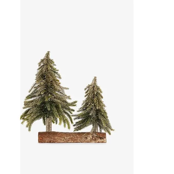 SELFRIDGES EDIT Fir Tree Wood Christmas Ornament 28cm