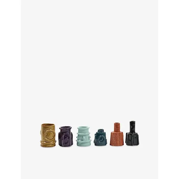 SERAX Molly Stoneware Vases Set Of Six - Mix