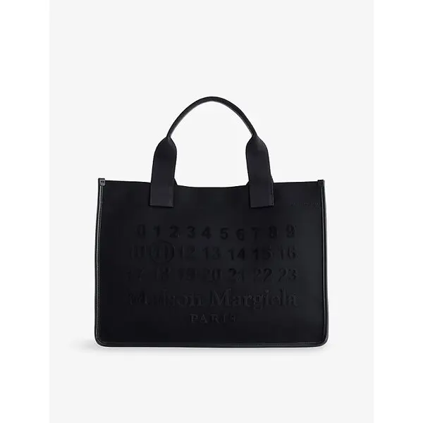 MAISON MARGIELA Cabas Small Woven Tote Bag - Black/black/black